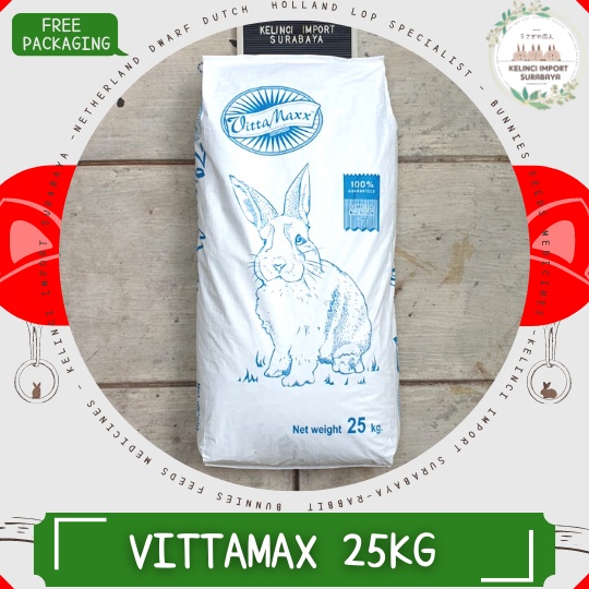 Jual VITAMAX Rabbit Food Makanan Kelinci Guinea Pig Marmut - 25KG ...