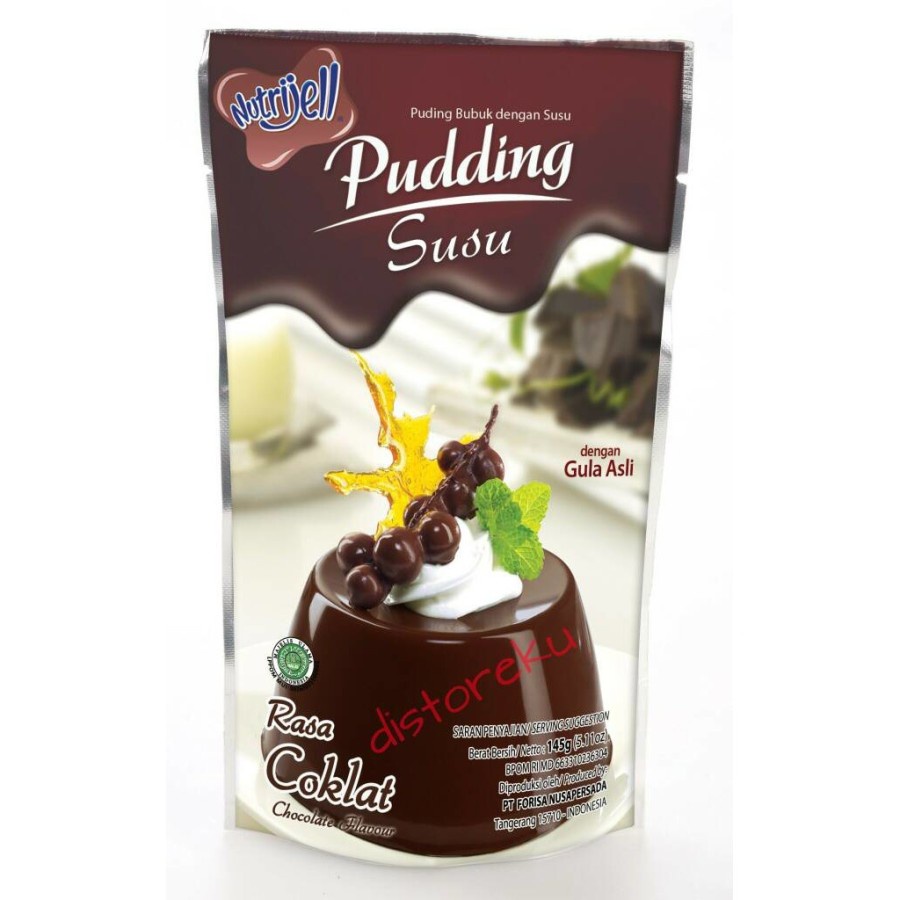 Jual bubuk pudding susu nutrijell chocolate coklat 145 | Shopee Indonesia
