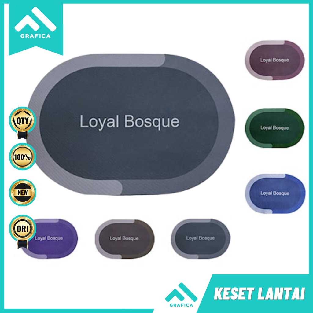Jual KESET LANTAI LAP ALAS KAKI OVAL NYERAP AIR ANTI BAU BAKTERI ...