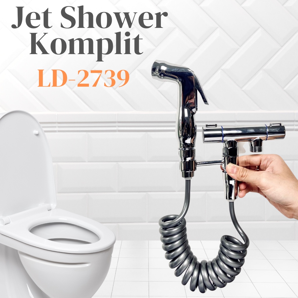Jual Jet Shower Kloset Toilet Closet Cebok WC Semprotan Duduk Kamar Mandi LD2739 | Shopee Indonesia