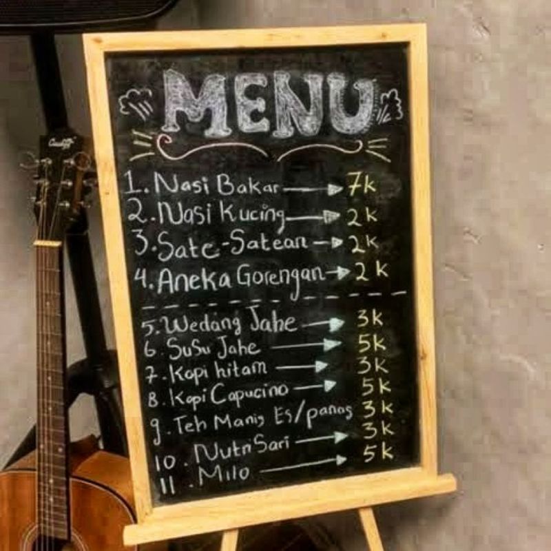 Jual Papan Kapur Tulis Kayu/Blackboard/Chalkboard/Papan Menu Cafe ...