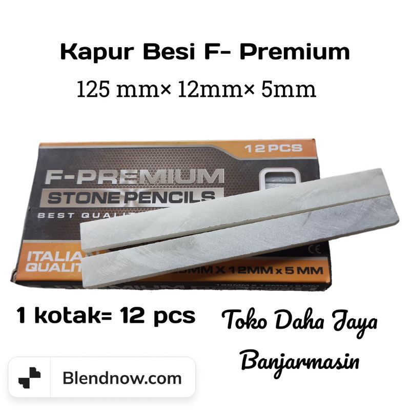 Jual pensil kapur/ kapur besi F- Premium 125 mm × 12 mm× 5 mm | Shopee Indonesia