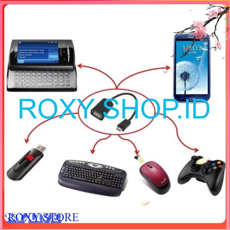 Jual Kabel Data OTG Micro / Type-C USB panjang 20cm Copotan | Shopee ...