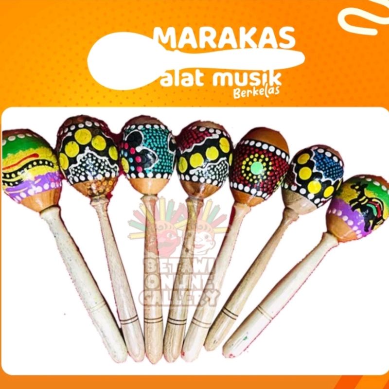 Jual alat musik tradisional marakas kecrek | Shopee Indonesia