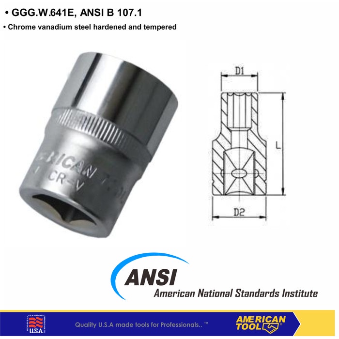 Jual [READY] 1/2 Dr 12Pt Mata Socket 26 Mm American Tool 8957294 ...