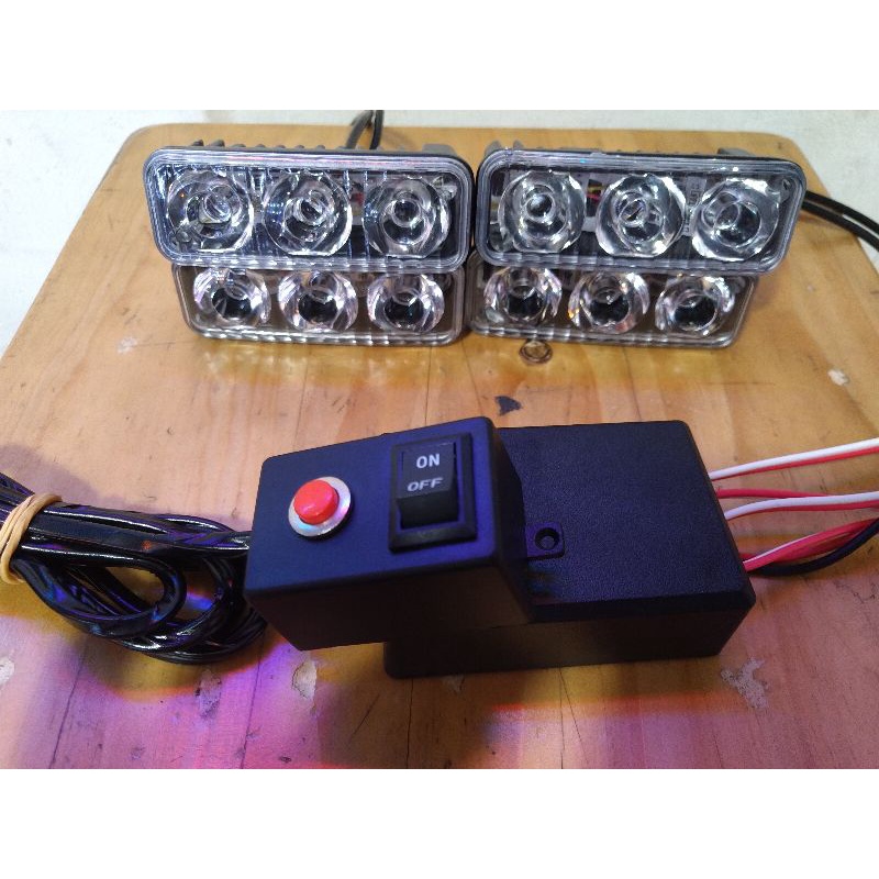 Jual lampu led RTD 4chanel 8 pattern mode manual super bright | Shopee ...