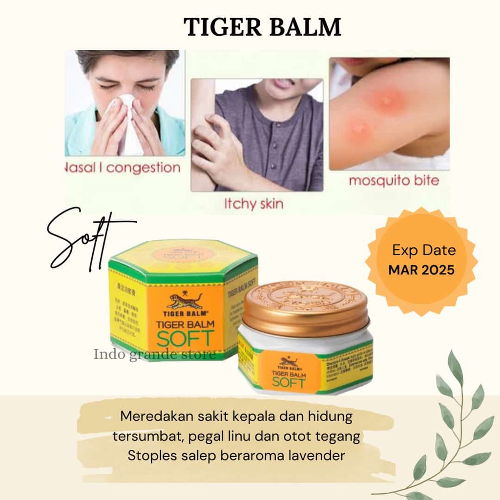 Jual Tiger Balm Ointment Soft Singapore 50 gram | Shopee Indonesia