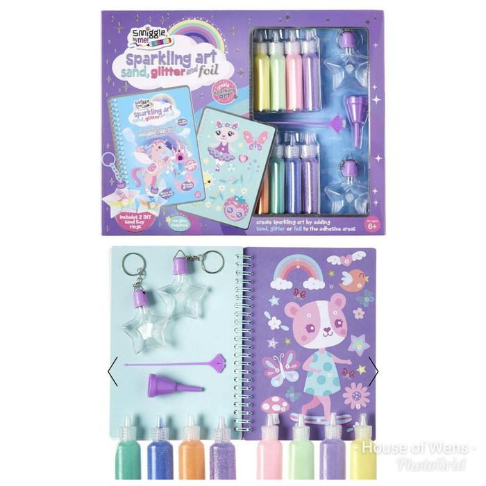 Jual SMIGGLE SPARKLE SAND ART BOOK - BUKU KESENIAN PASIR SMIGGLE ...