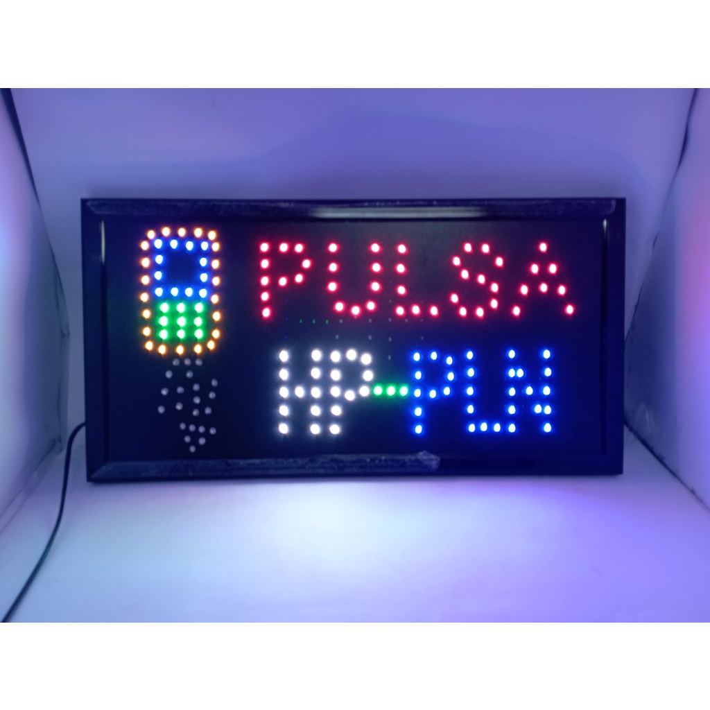 Jual Papan LED "PULSA-HP-PLN" Tofuda | Shopee Indonesia