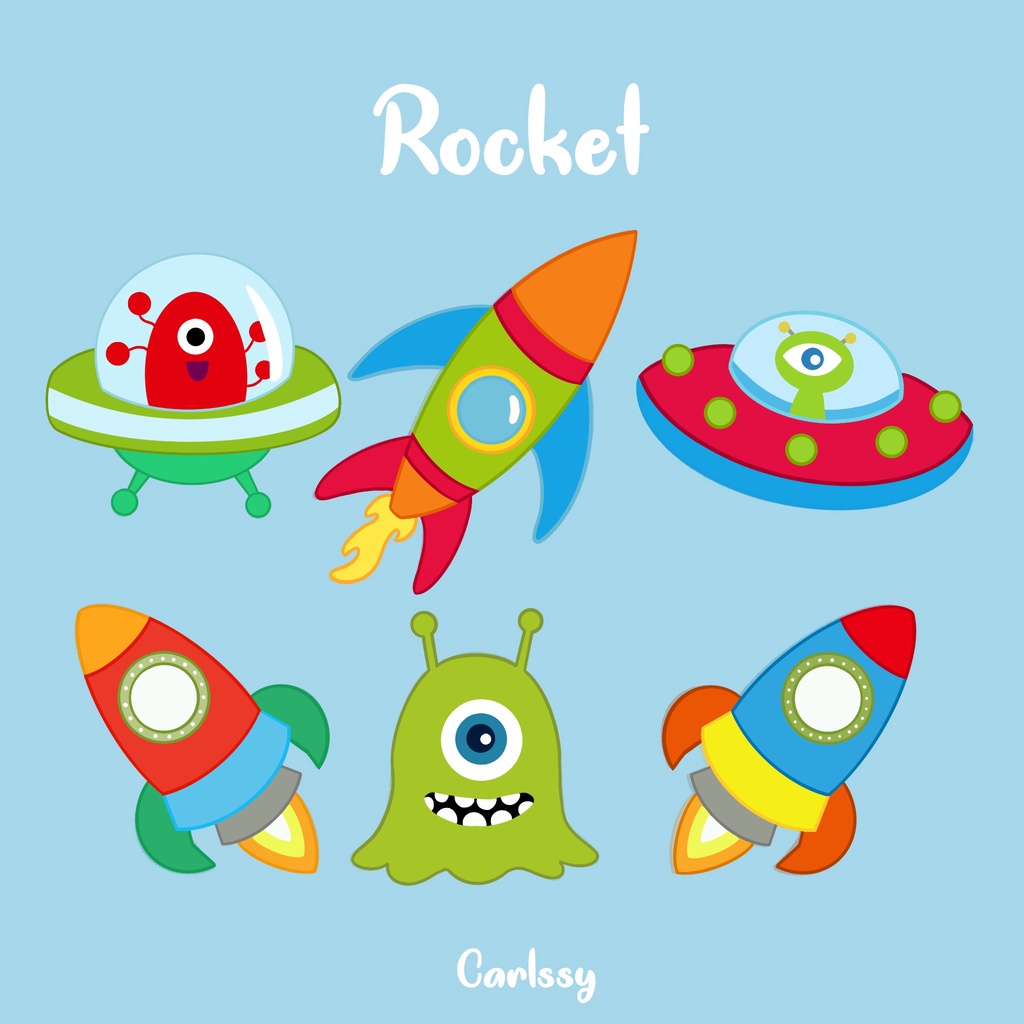 Jual Sticker Nama Custom - Rocket | Shopee Indonesia