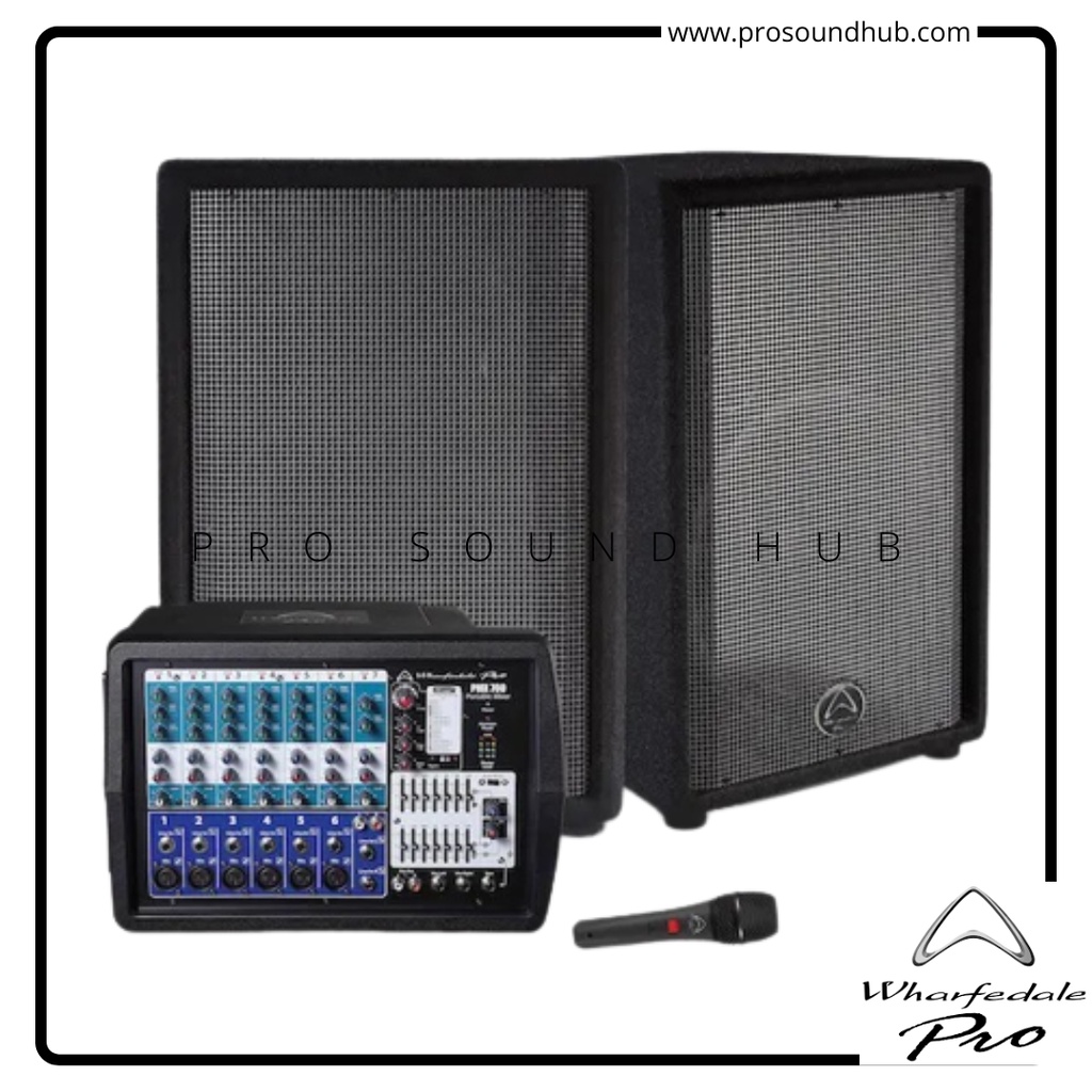 Jual Wharfedale PMX700 System Set Sound Speaker 12" Ampli Power Mixer ...