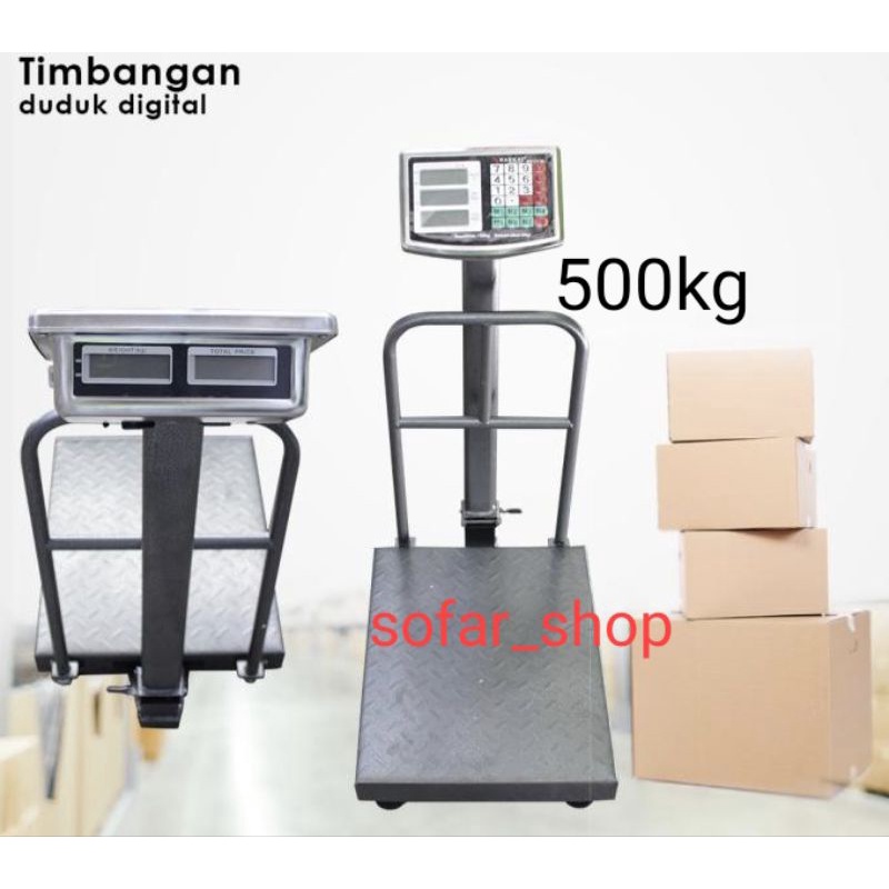 Jual Timbangan Duduk Digital Kapasitas 500KG & 300KG Electrik Platform Scale | Shopee Indonesia