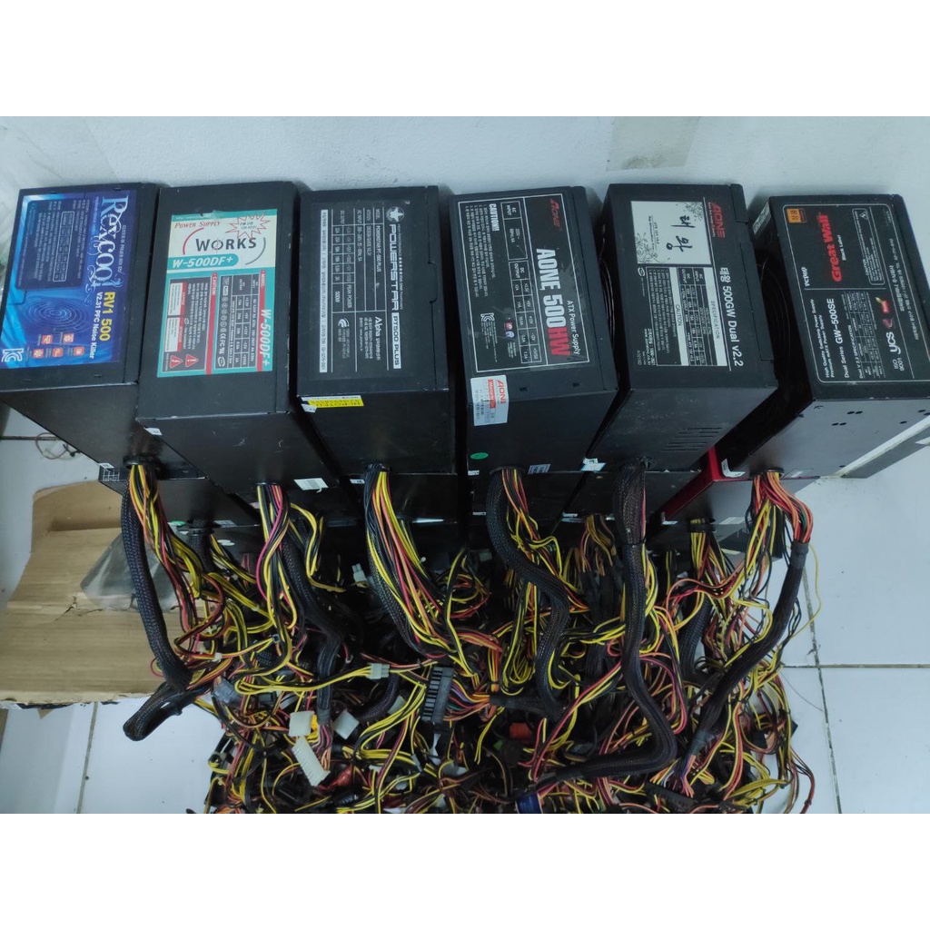 Jual Promo Murah !!! Psu 500Watt Pure 6pin power Vga Psu 500 Watt ...