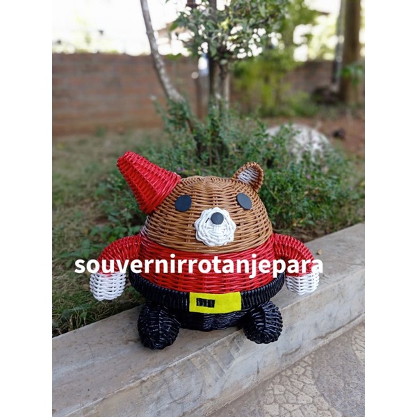 Jual bear full badan/keranjang natal/beruang full badan/hampers natal ...