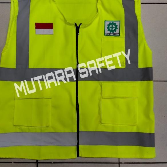 Jual Rompi drill rompi safety rompi proyek+logo k3+logo bendera - Merah ...