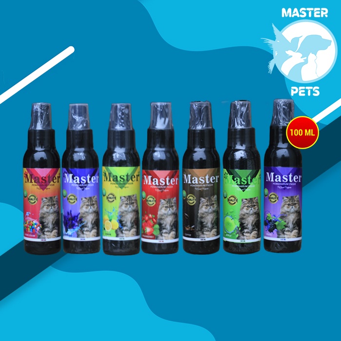 Jual Parfum Pengharum Pasir Kucing Master Cat Litter Parfum 100 ML ...