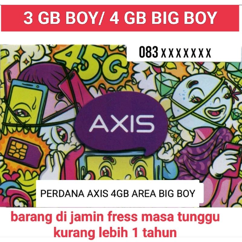 Jual KARTU PERDANA INTERNET AXIS 12GB | Shopee Indonesia
