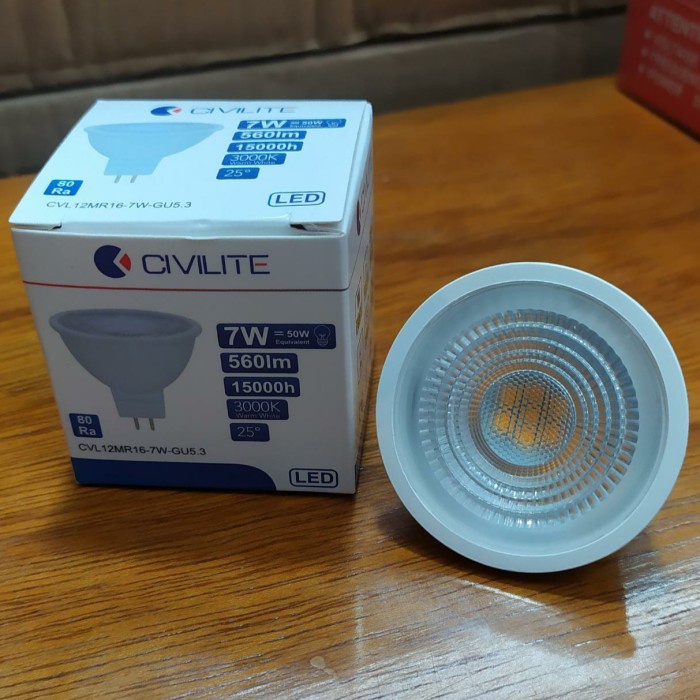 Jual Lampu Led tusuk 7w MR16 220V civilite /led mangkok/ led sorot ...