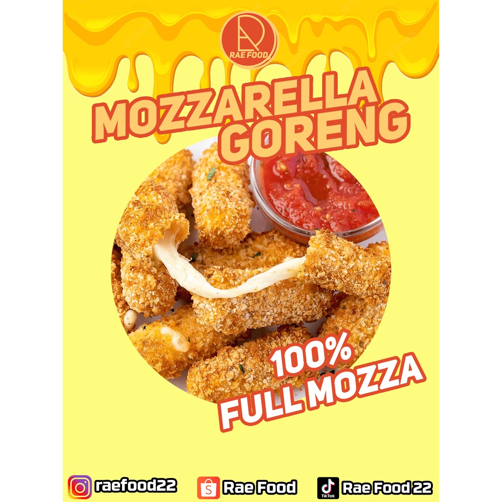 Jual MOZZARELLA GORENG || MOZZARELLA STICK || STIK MOZZARELLA (FROZEN VACUUM) | Shopee Indonesia