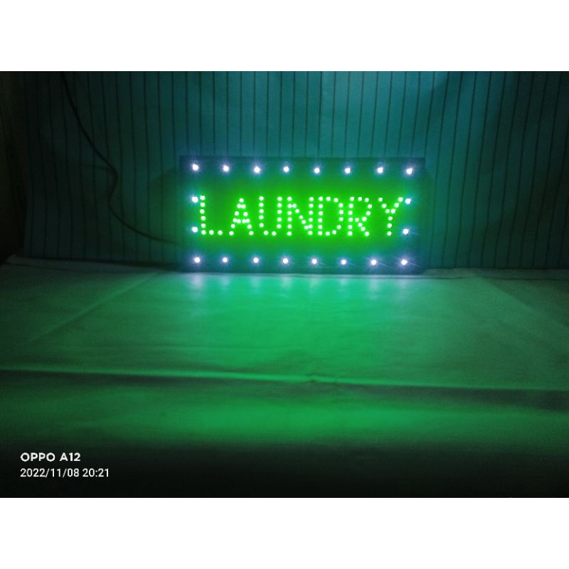 Jual papan LED sign LAUNDRY | Shopee Indonesia