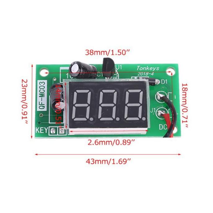 Jual WzDc 12V Power-On Counter Module Accumulator Trigger Counter ...