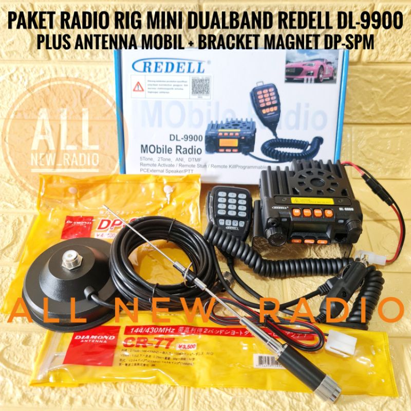 Jual RADIO RIG MINI DUALBAND REDELL DL-9900 PLUS PAKET ANTENA MOBIL ...