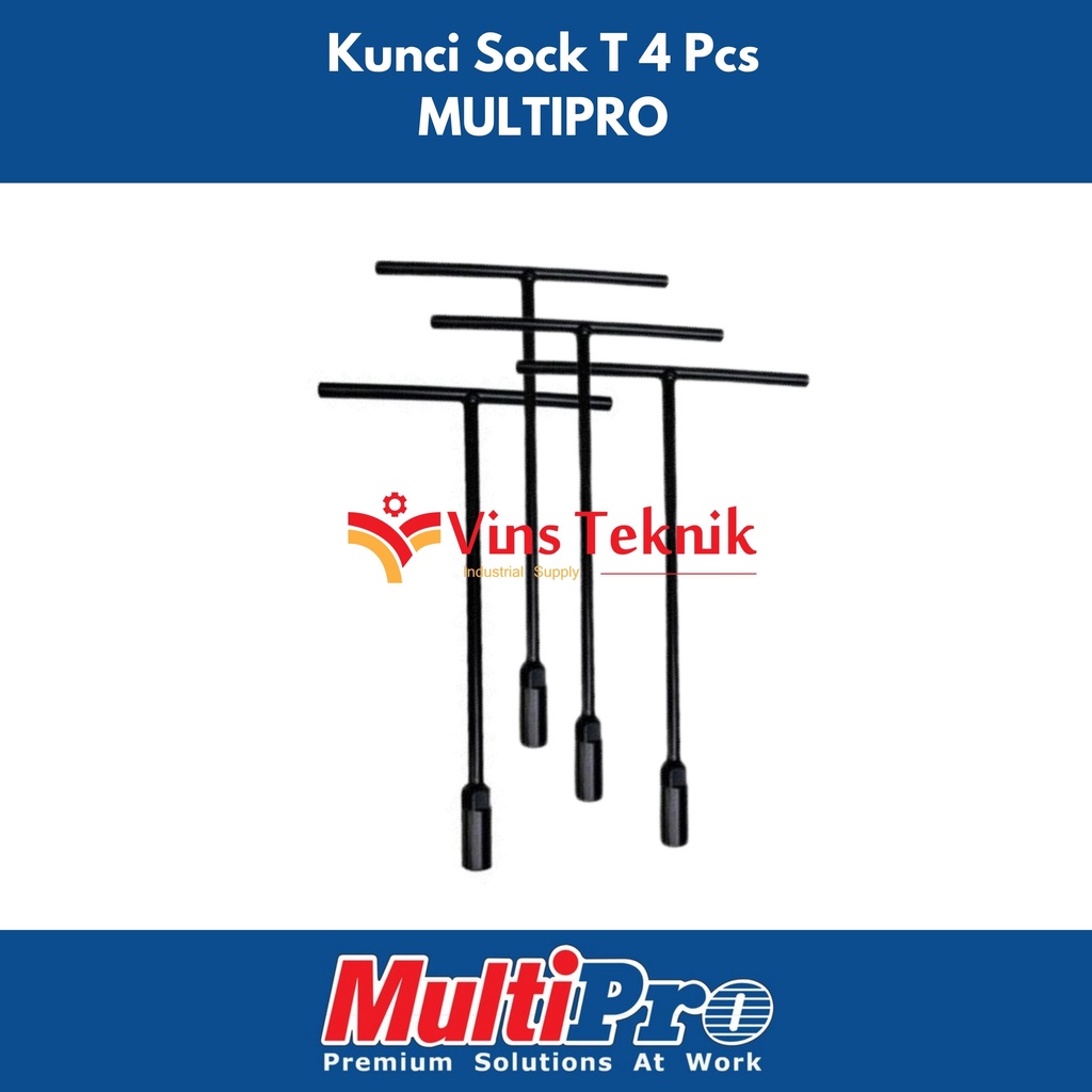 Jual paket kunci T panjang kunci shock T socket T 4pcs MULTIPRO ...
