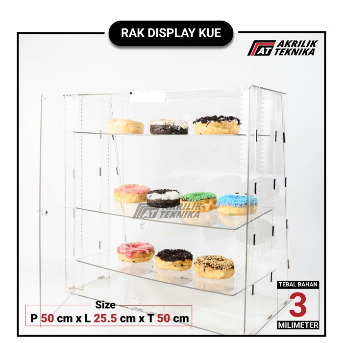 Jual ETALASE / DISPLAY KUE / ROTI / MAKANAN AKRILIK / ACRYLIC TOKO ...