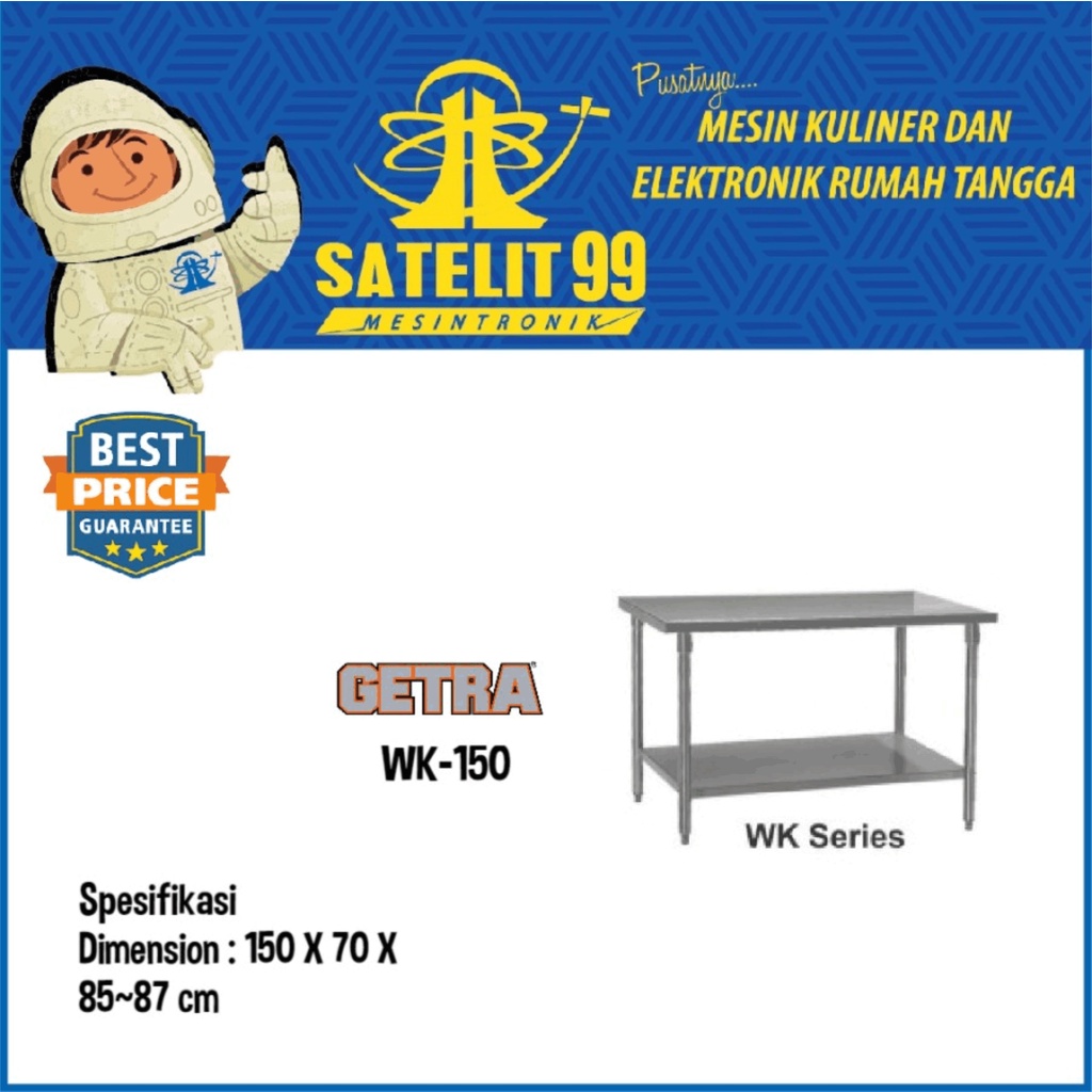 Jual Meja Dapur, Meja Stainless Steel,S/S WORKING TABLE GETRA TYPE WK ...