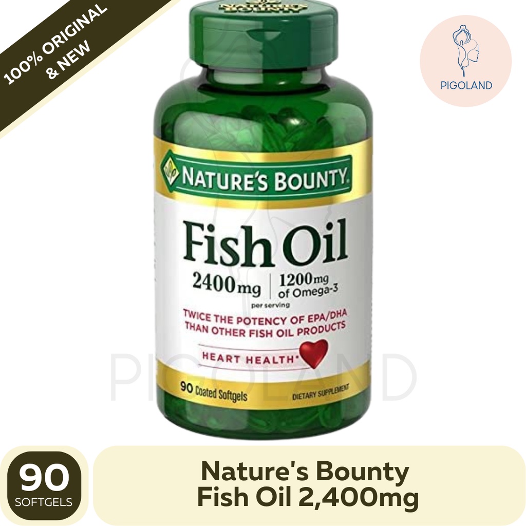Jual Nature's Bounty Odorless Fish Oil 2400mg 2400 mg Minyak Ikan Omega ...