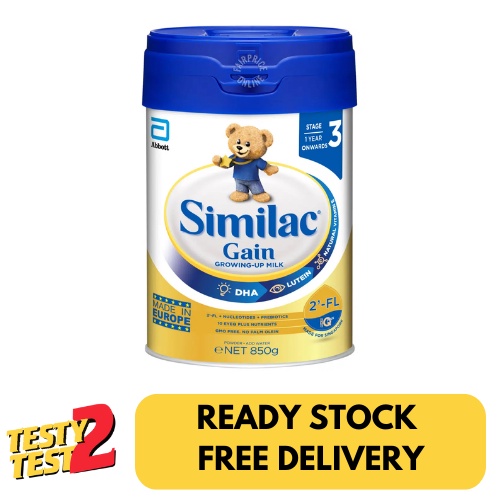 Jual Abbott Similac Gain Growing Up Milk Formula - Stage 3 850g ...