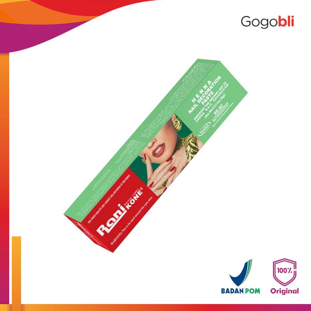 Jual Rani Kone Henna Paste 82 (RedPack) 6gr | Shopee Indonesia