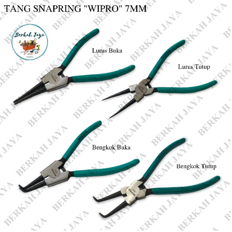 Jual Tang Snap Ring WIPRO Varian Bengkok/Lurus 7" ( Buka Tutup ) - 7 ...