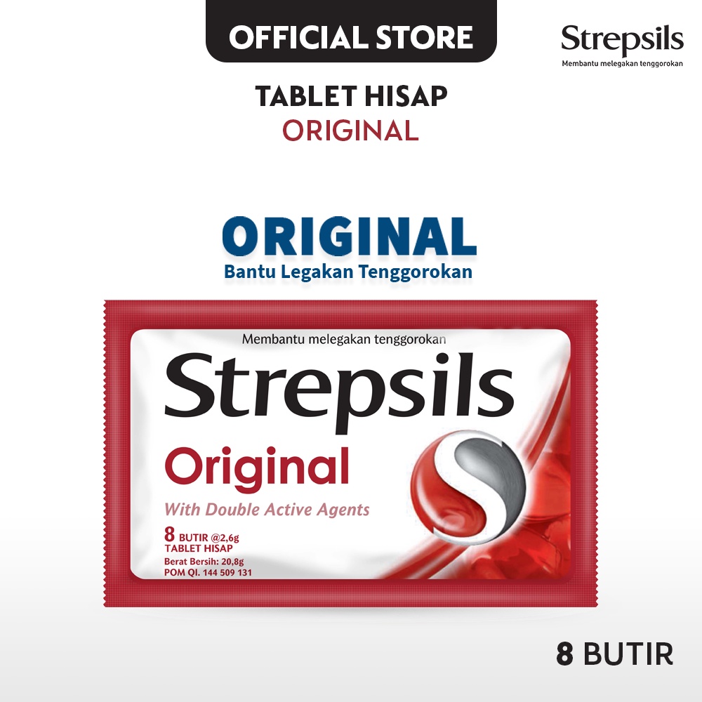 Jual Strepsils Original isi 8 butir x 12 Sachet - Permen Pelega ...