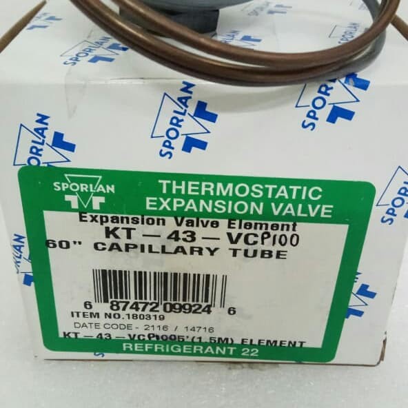 Jual Themostatic Expansion Valve Element Sporlan KT-43-VCP100 60 ...