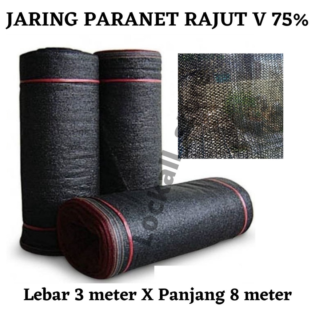 Jual Jaring Paranet Paranit 75% Rajut V Lebar 3 Meter Panjang 8 Meter ...