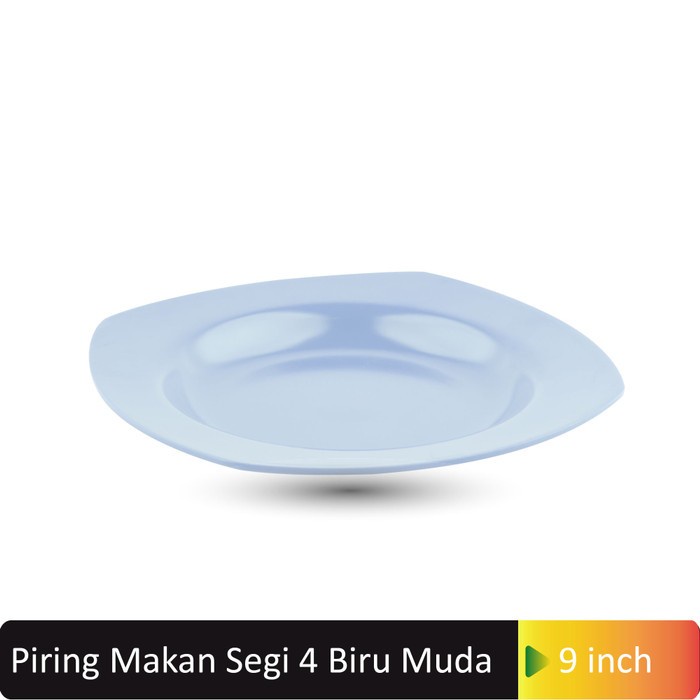 Jual Piring Makan Segi 4 Mie Goreng 9 inch Biru MELAMINE GLORI 2090 ...