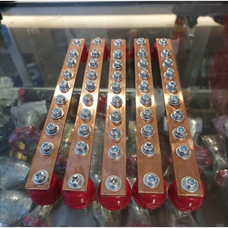 Jual busbar tembaga 3mm busbar grounding listrik | Shopee Indonesia