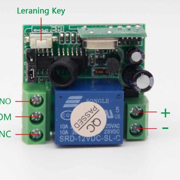 Jual RF433 RF 433 433MHZ Wireless Relay Switch 1CH Remote Control ...