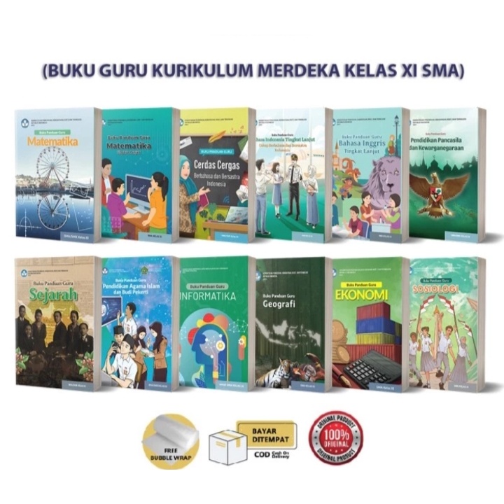 Jual ORI harga satuan buku panduan guru Kemendikbud kurikulum merdeka untuk SMA kelas 11 edisi ...