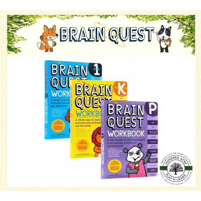 Jual School Book Brain Quest Workbook Pre K, K, Grade 1 | Shopee Indonesia