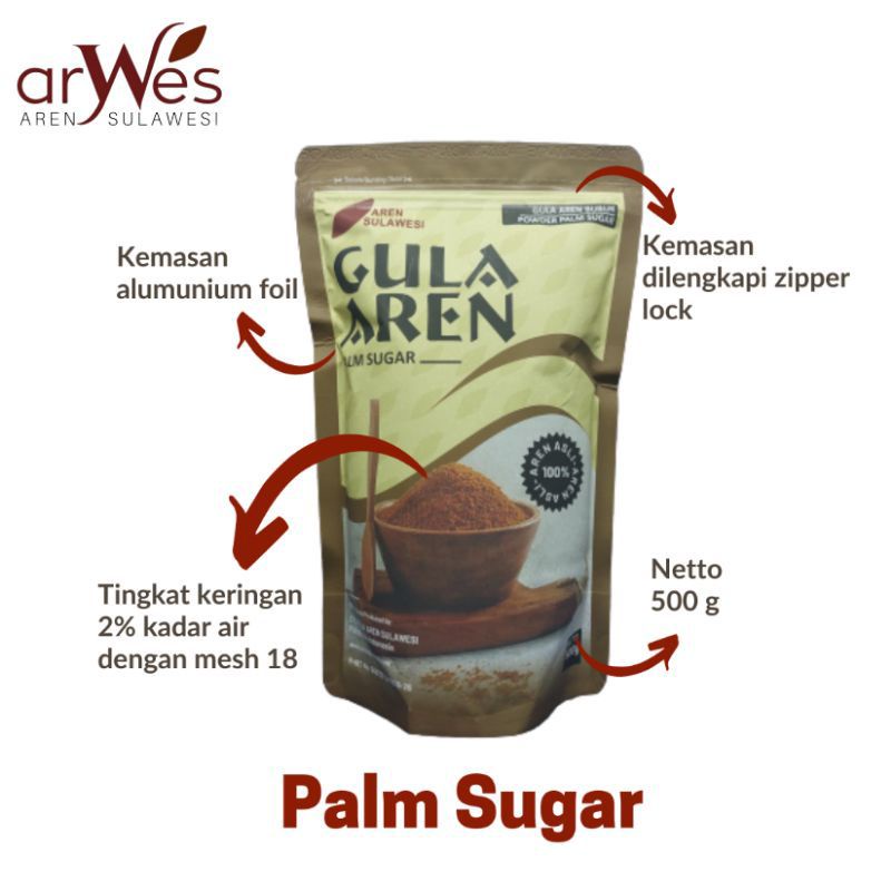 Jual Gula Aren Bubuk Palm Sugar Asli Gula Jawa Gula Sehat Oleh-oleh ...