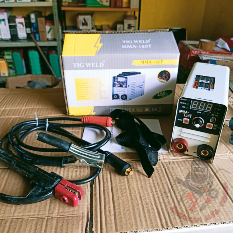 Jual Mesin travo las listrik 2in1 MMA TIG 450watt 120A Tigweld | Shopee ...
