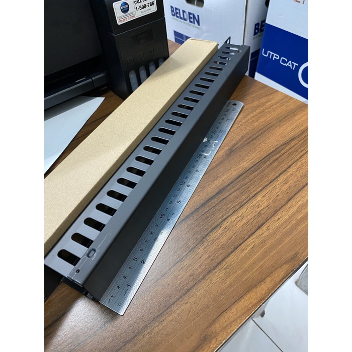 Jual Kabel Wire Cable Management 1U Mini / Wiring 1U Metal Black ...