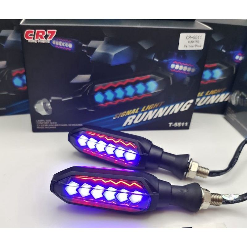 Jual [ 5511 ] LAMPU SEN MOTOR LED RUNNING UNIVERSAL LAMPU SEIN VIXION ...
