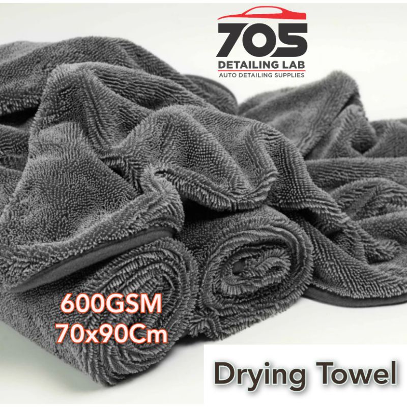 Jual Microfiber Drying Towel Mobil Motor - Twisted Loop 600GSM - 70x90 ...