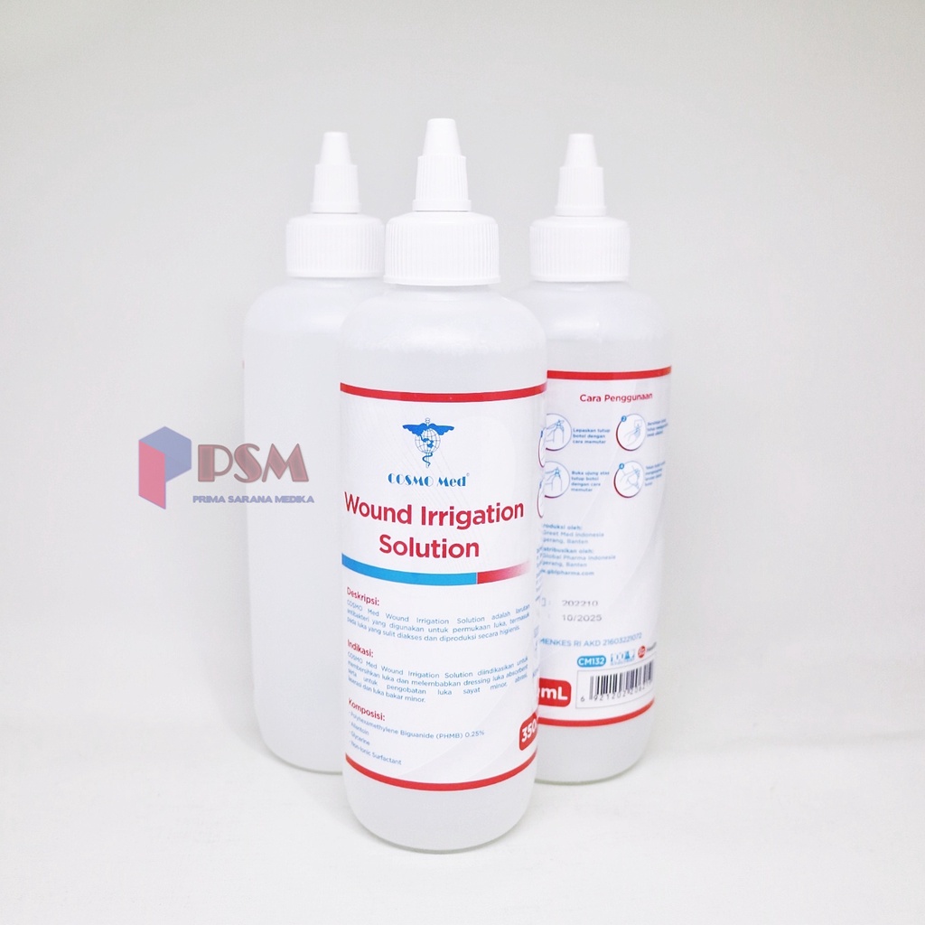 Jual Cosmomed Wound Irrigation Solution 350ml Prontosan Cair Pembersih Luka Nacl | Shopee Indonesia
