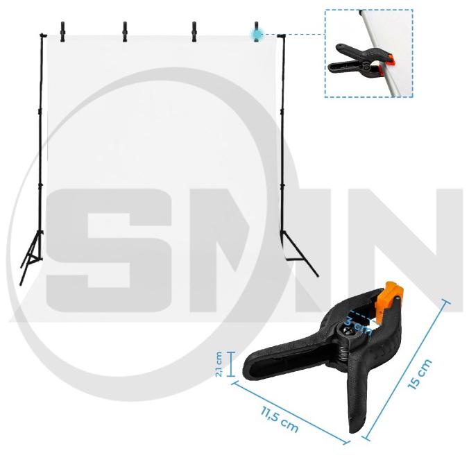 Jual Paket Background Stand 1 Bar With Backdrop Foto Studio Lite ...