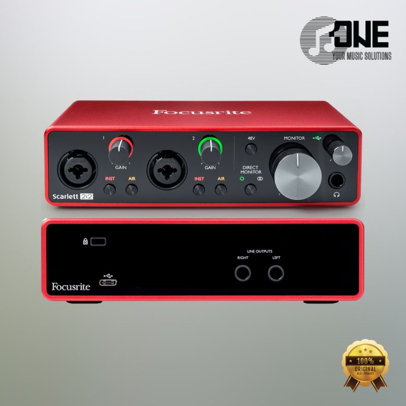 Jual Focusrite Scarlett 2i2 3rd Gen Soundcard Audio Interface 2 in 2 ...