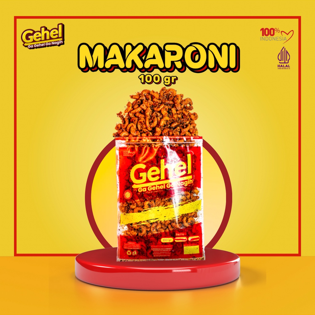 Jual Gehel Makaroni 100gr - Makanan Ringan (Grosir) | Shopee Indonesia